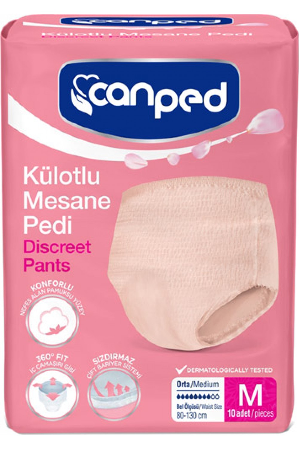 Canped Külotlu Mesane Pedi Medium 10 lu