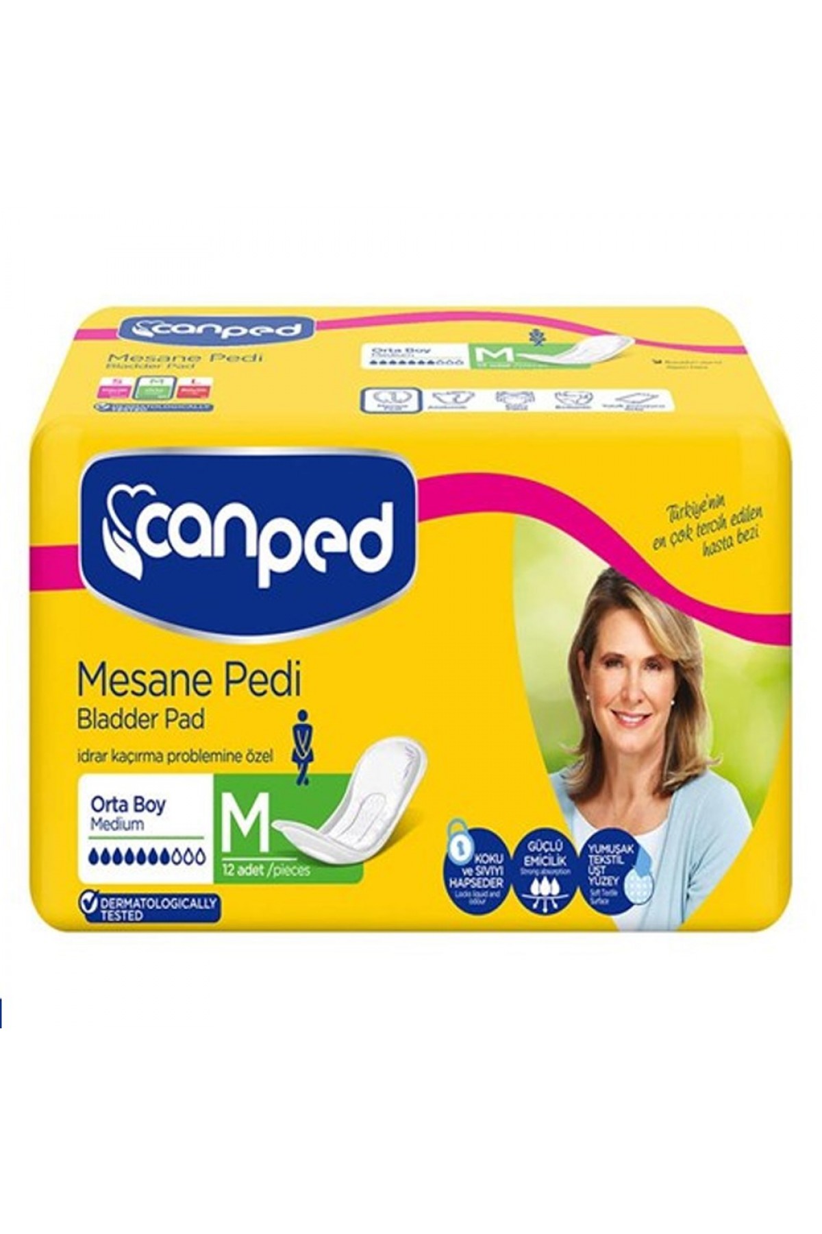 Canped Mesane Pedi Kadın M 12 Adet